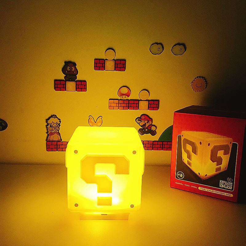 Mario LED-Super Mario Mini Question Block Light – RetroGoods